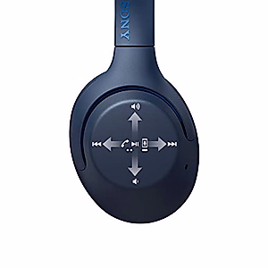 Sony WHXB900N Noise Cancelling Headphones, Wireless Bluetooth Over the Ear Headset - Blue (Amazon Exclusive)