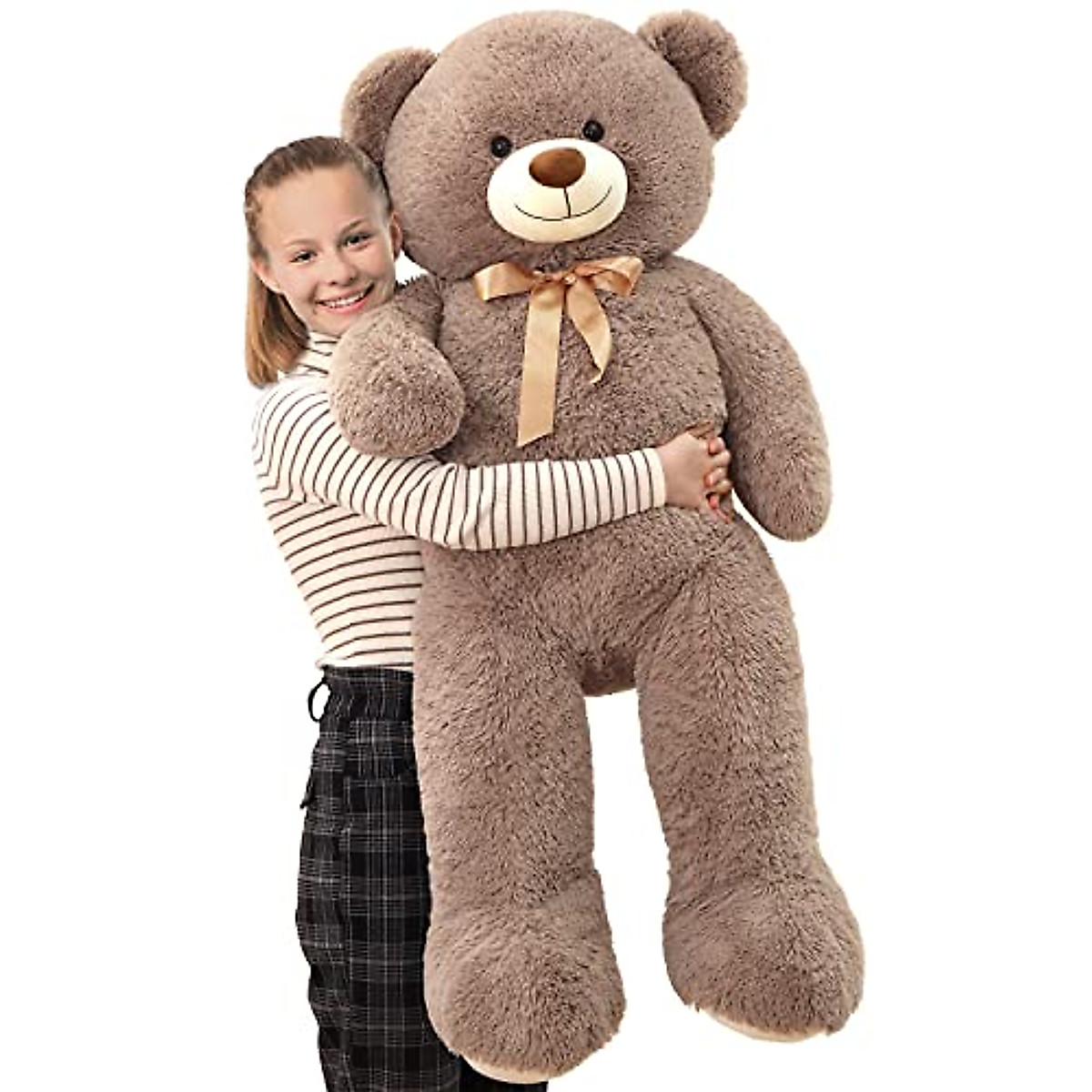 Tezituor Big Teddy Bear,52'' Giant Stuffed Animal Plush,Soft Gifts for Valentine, Christmas, Birthday.