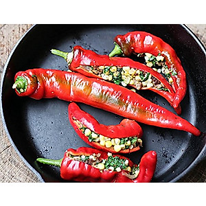 30+ Italian Jimmy Nardello's Sweet 12" Long Pepper Seeds, Heirloom Non-GMO, Prolific, Juicy, Delicious! from USA