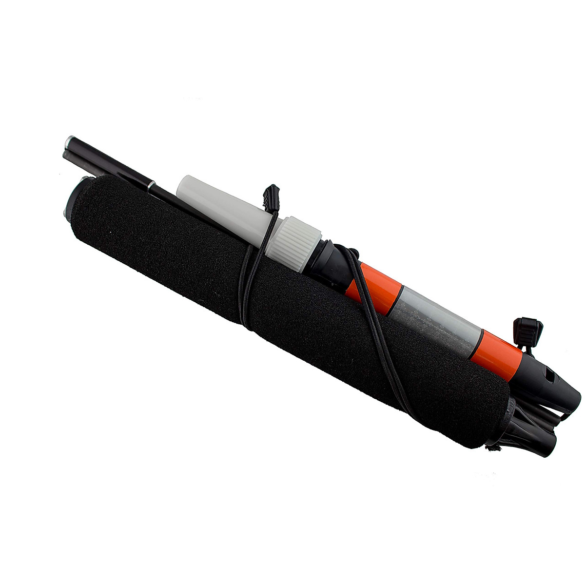 YakAttack VISICarbon Pro 360 Degree LED MightyMount and Hardware Kayak Fishing Visibility Flag, Orange (CPM+MMH)