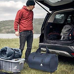 Densata Travel Duffle Bag, 80L Sports Gym Bag Expandable Duffle Backpack Weekender Overnight Bag Carry on Bag