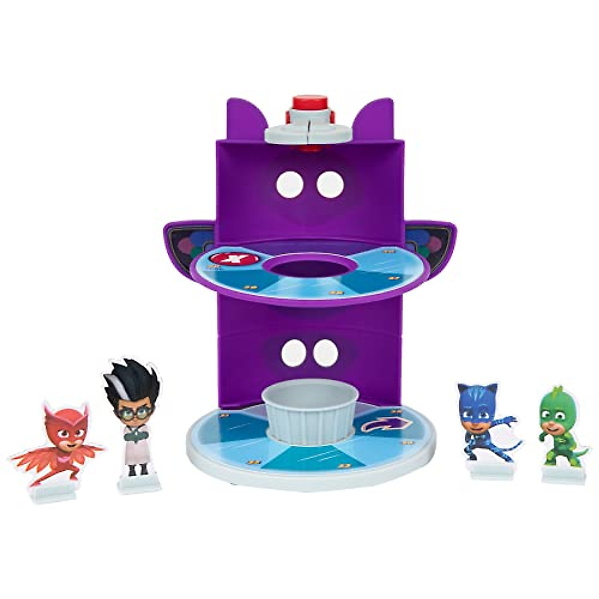 PJ Masks Hasbro Gaming HQ Rescue Kids Board Game, Preschool Games, Race to Stop Romeo, Includes 3D Plastic Tower, Kids Games Ages 4 and Up