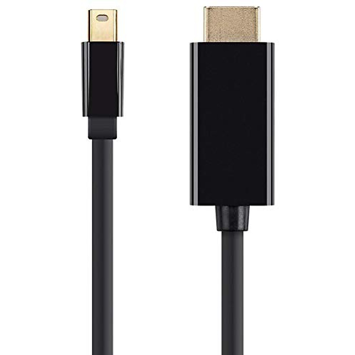 Monoprice Mini DisplayPort 1.2a to HDTV Cable - 6 Feet - Black | Supports Up to 4K Resolution And 3D Video - Select Series