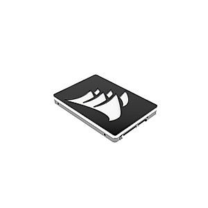 SSD 2.5 Inch Hard Drive Cover with Corsair Logo Design with Adhesive Backing - Black and White