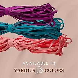 Trims by The Yard 1/4" Ultra Soft Knit Elastic Band, Premium Material, Durable Knitted Elastic Cord for Sewing, Easy to Use, Versatile Sewing Supplies, 10-Yard Cut, Fuchsia