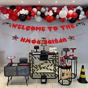 Stranger Party Banner Stranger Themed Party Banner Glitter Welcome To The Upside Down Banner for Stranger Party Decorations