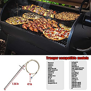 Classic Digital Control Board for Traeger Wood Smoker Replacement Parts Thermostat Kit,Compatible Traeger Pellet Wood Grill with Hot Rod Temperature Sensor