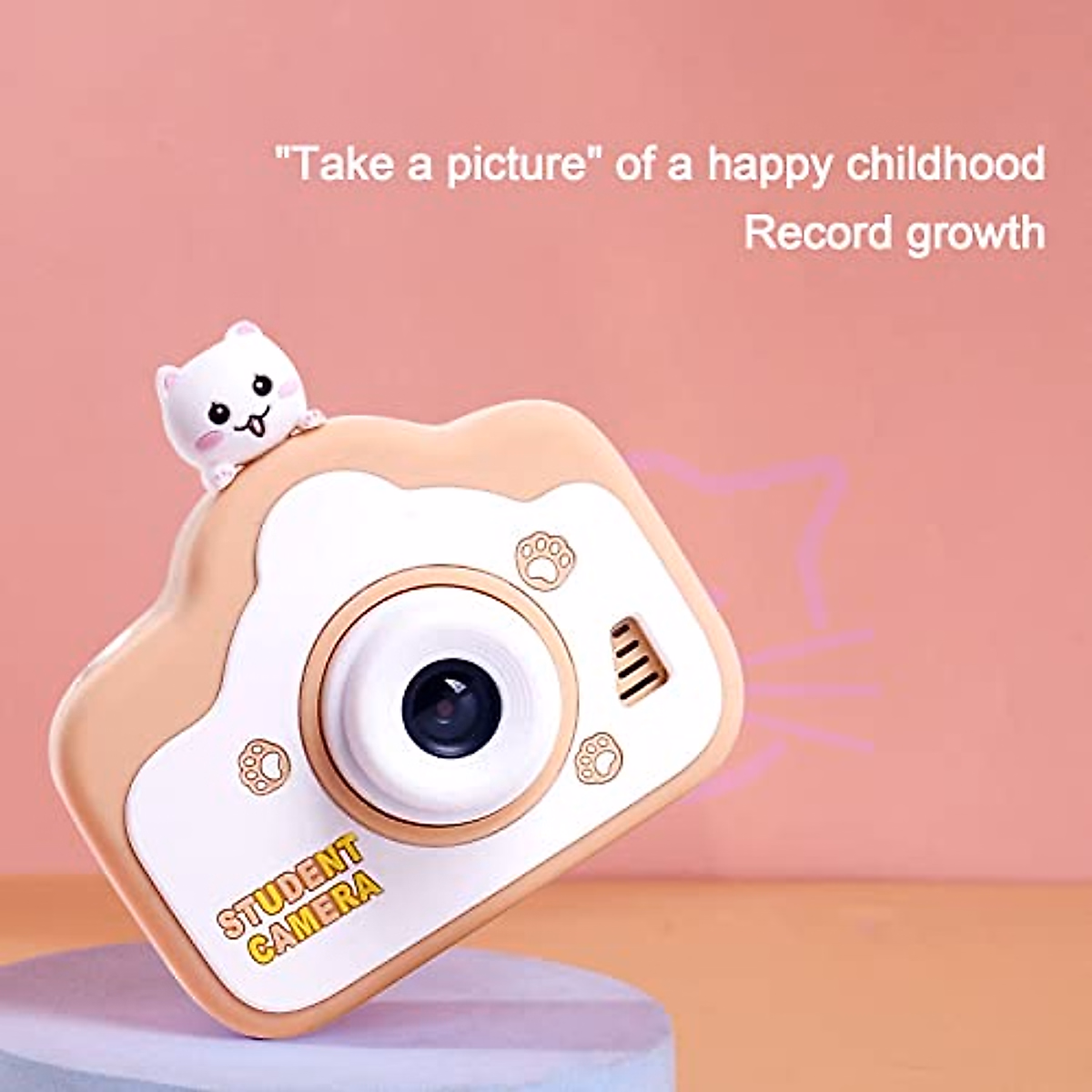 TIANEK Children's HD Front and Rear Dual Camera 2000w Mini 2.0 Inch Camera Camera Video Game Music Integration Including 32G Memory Card