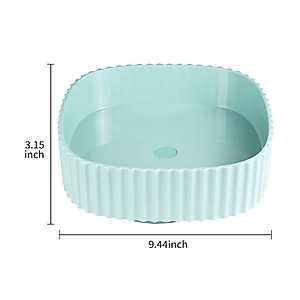 OMODDOS Lazy Susan Turntable for Cabinet，9.5" Plastic Lazy Susan Organizer，Turntable Organizer for Pantry, Countertop, Fridge, Living Room, Bathroom