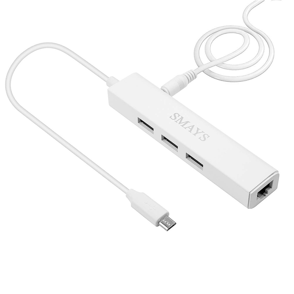 Chromecast Ethernet Adapter, Micro USB OTG Hub to Attach Thumb Drive