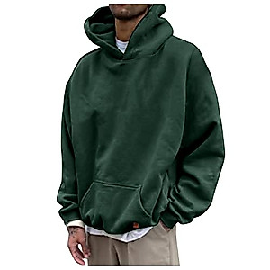 Oversized Usa Shirt Baggy Hoodies Mens Fleece Jacket Blank Hoodies Tunic Sweatshirts For Men Men Pullover Tops Grey Sweatshirt Grey Sweater Pink Hoodie Y2K Green XXL