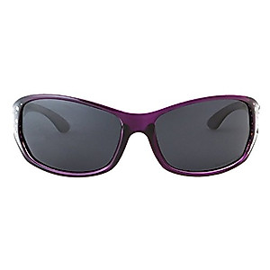 Polarized Sunglasses for Women – Deep Lavender Frame – Dark Smoke Lens – HZ Series Elettra – Women’s Premium Designer Fashion Sunglasses