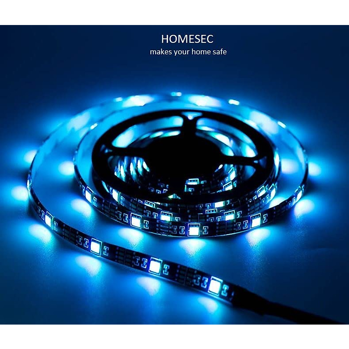 HOMESEC makes your home safe Led Strip Led Light 5050 (30leds/3.28feet, roll Length 39,37ft,12meters)