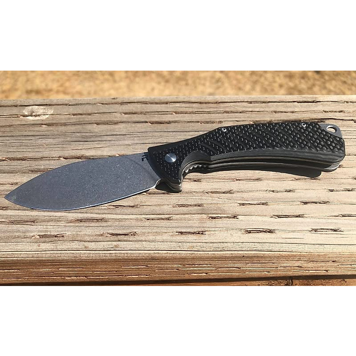 REVO NESS FOLDING KNIFE BLACK CARBON FIBER HANDLE NESSMUK BLADE PLAIN EDGE REV008CF