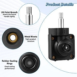 Enhon Pressure Balance Cartridge Compatible with Grohe 47080000, Pressure Balancing Unit Cartridge Compatible with Tempress II Balancing Tub Shower Valves, Chrome