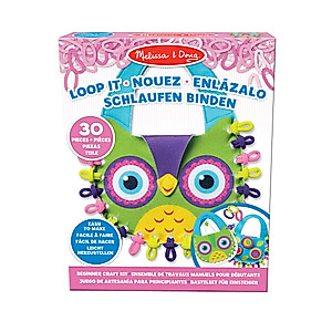 Melissa & Doug Loop It! Beginner Craft Kit - Owl Tote | Arts & Crafts | Age +3 Years | Gift for Boy or Girl