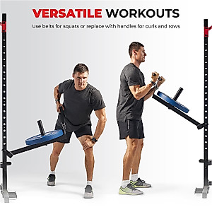 Sunny Health & Fitness Belt Squat Attachment for Power Racks and Cages – XFA009