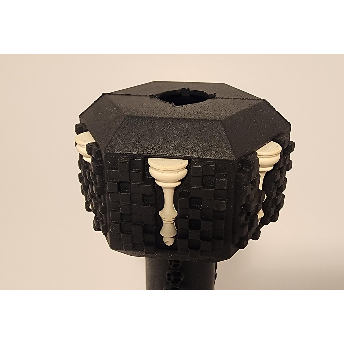 Atlantic Animals Puppy Dumbbell Toy - Durable Chew Toy for Dogs, Promotes Dental Health (Black)