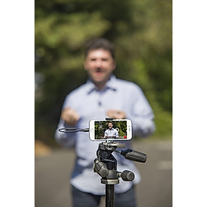 blucoil Samson Go Mic Mobile Professional Lavalier Wireless System for Mobile Video Bundle with Samson SR350 Over-Ear Stereo Headphones, 6-FT Headphone Extension Cable (3.5mm), and 4 AA Batteries