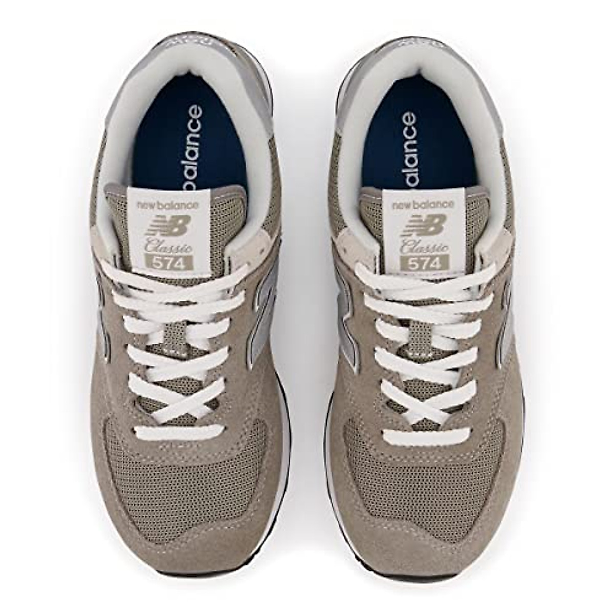 New Balance Women's 574 Core Sneaker, Grey/White, 10 Wide