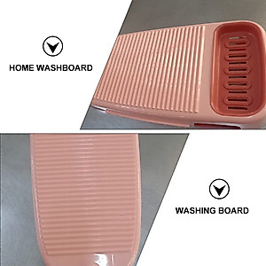 Cabilock Portable Washing Machine Plastic Washboard Hand Washing Boards Non Slip Wash Board Manual Washing Clothes Boards for Manual Laundry Cleaning Tool Laundry Washboard (Random Style)
