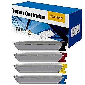 MYSEC CLT-K808S CLT-C808S CLT-M808S CLT-Y808S Toner Cartridge for Samsung, Color Toner Cartridges Compatible with MultiXpress X4300LX X4250LX X4220RX Printer High Yield 4 Pack-CMYK