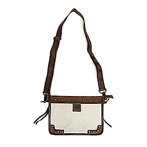 STS Ranchwear Women's Cowhide Mae Durable Leather Casual Crossbody Bag with Adjustable & Removable Strap