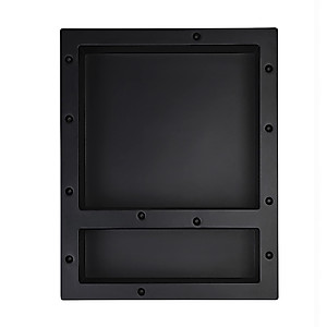 Woodbridge Ready for Tile Shampoo Soap Single Niche 16" x 20", SW1620S Shelf,Black
