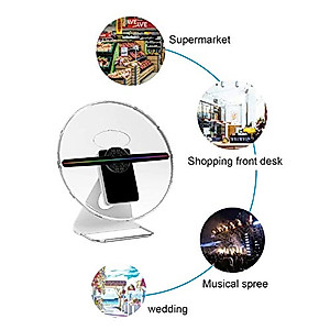 ROMIX 30cm Advertising Display 3D Holographic Led Fan Hologram Advertising Fan for 3D LCD Advertising Display ventiladores 3D