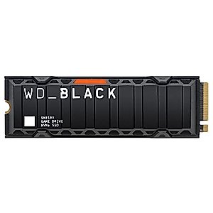 WD_BLACK 2TB SN850X NVMe Internal Gaming SSD Solid State Drive with Heatsink - Works with Playstation 5, Gen4 PCIe, M.2 2280, Up to 7,300 MB/s - WDS200T2XHE