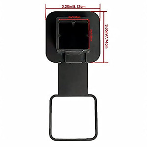 2" Hitch Cover Rubber Tow Trailer Receiver Tube Plug Cap 4-Way Flat Insert