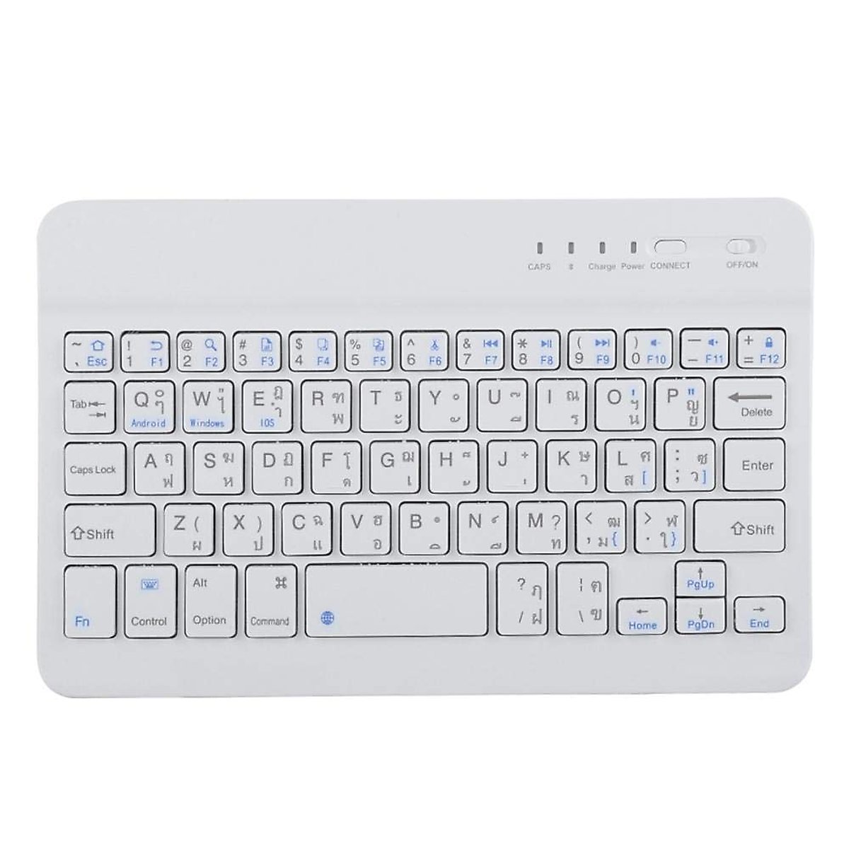Thai Language Ultra Slim Bluetooth Keyboard Suitable for Android/iOS/Windows Systems.