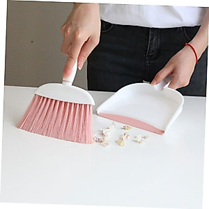 Garneck 1 Set Mini Broom Dustpan Tiny Dustpan Keyboard Broom Cat Litter Cleaning Broom Crevice Brush Detailing Brush Tabletop Small Broom Pets Dustpan Mini Hand Broom Animal Waste Broom Pp
