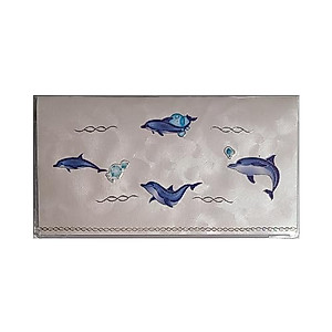 2 Year 2024 2025 Bling Glitter Pocket Calendar Planner with Note Pad (Dolphin)