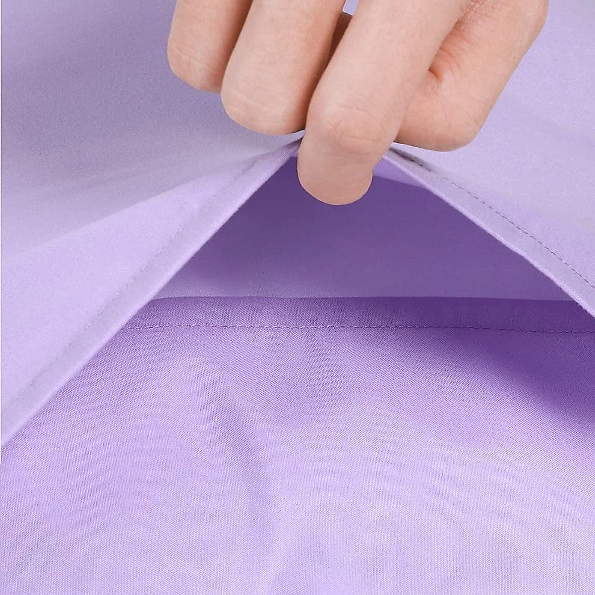 Toddler Travel Pillowcases Set of 2, 14x20- Fits Pillows Sized 12x16, 13x18 or 14x19, 100% Silky Soft Microfiber, Envelope Closure Machine Washable Kids Pillow Cases, White (Purple)