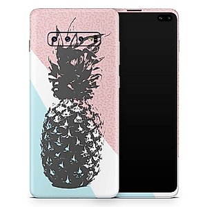 DesignSkinz Coral Mint Summer Pineapple v1 Protective Vinyl Decal Wrap Skin Cover Compatible with The Samsung Galaxy S20 (Screen Trim & Back Glass Skin)