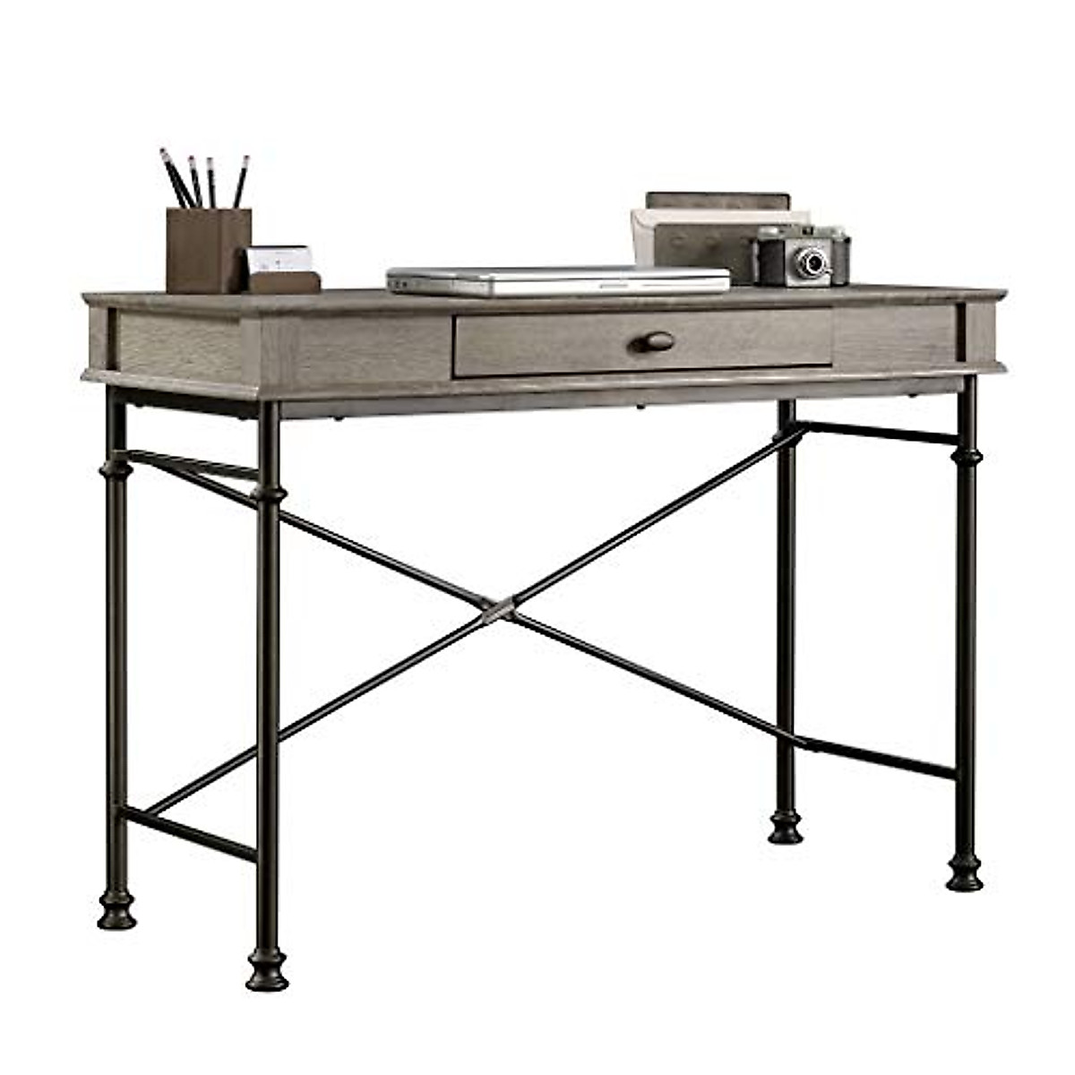 Sauder Canal Street Console Desk, Northern Oak finish