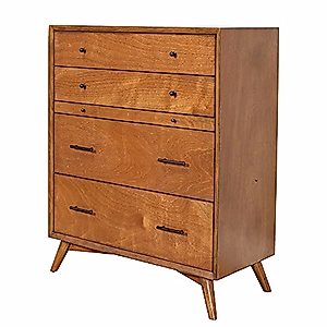 Alpine Furniture Flynn Chest, 38" W x 18" D x 43" H, Acorn