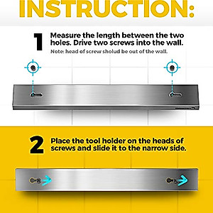 Knife Magnetic Strip with Adhesive – Magnetic Knife Holder for Wall no Screws – Magnetic Knife Block Use as Kitchen Utensil Holder, Knife Bar, Knife Rack, Kitchen Organizer and Tool Holder