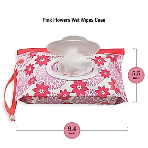 CasenBag Pink Zebra Wet and Dry Diapers Bag with Wet Wipes Cases. (KT-WDCB-002)