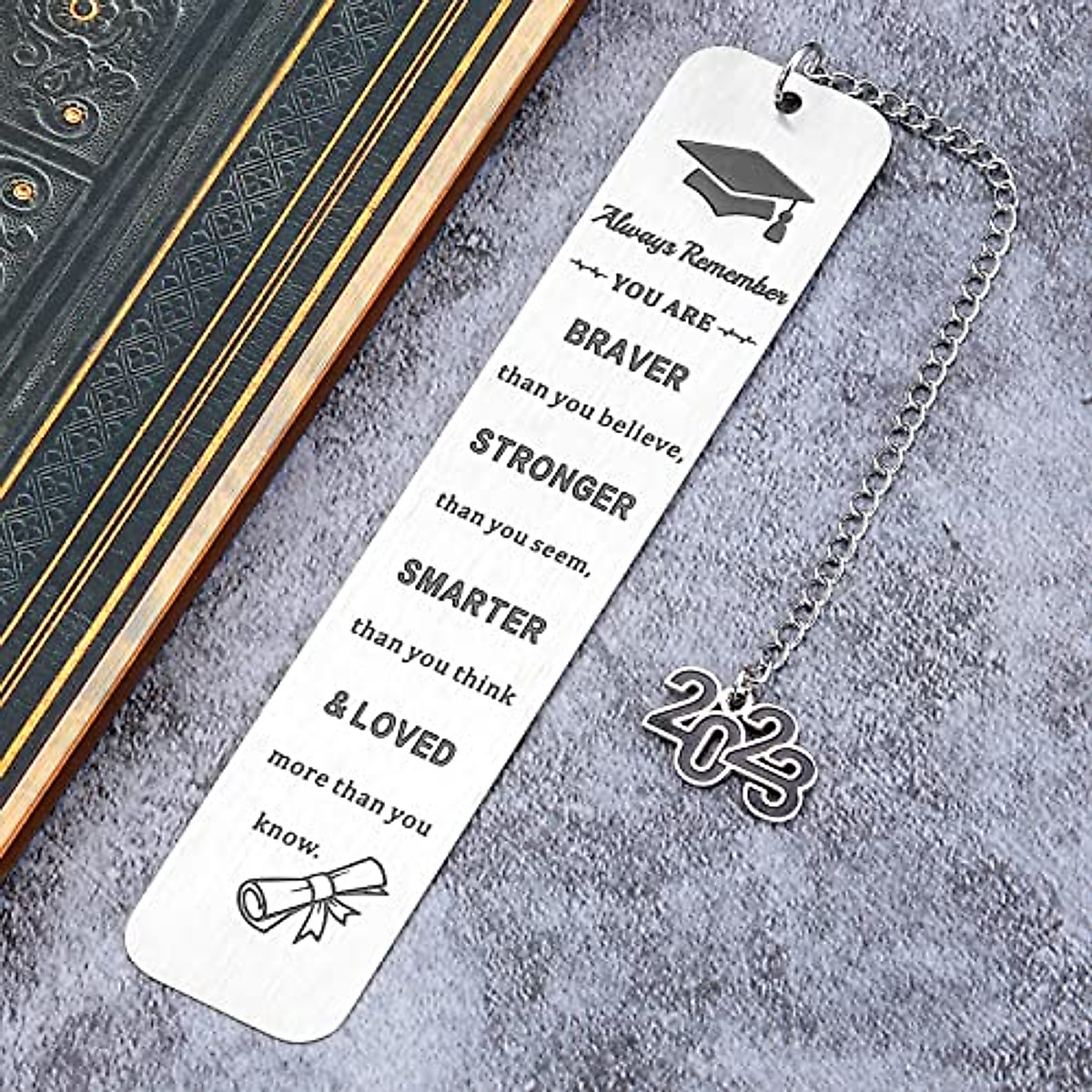 Graduation Gifts for Him Her Class of 2023 Inspirational Bookmark Bulk High School College Grad Gifts for Men Women Nurse Masters Student Boy Girl Son Daughter 2023 Senior Party Gifts