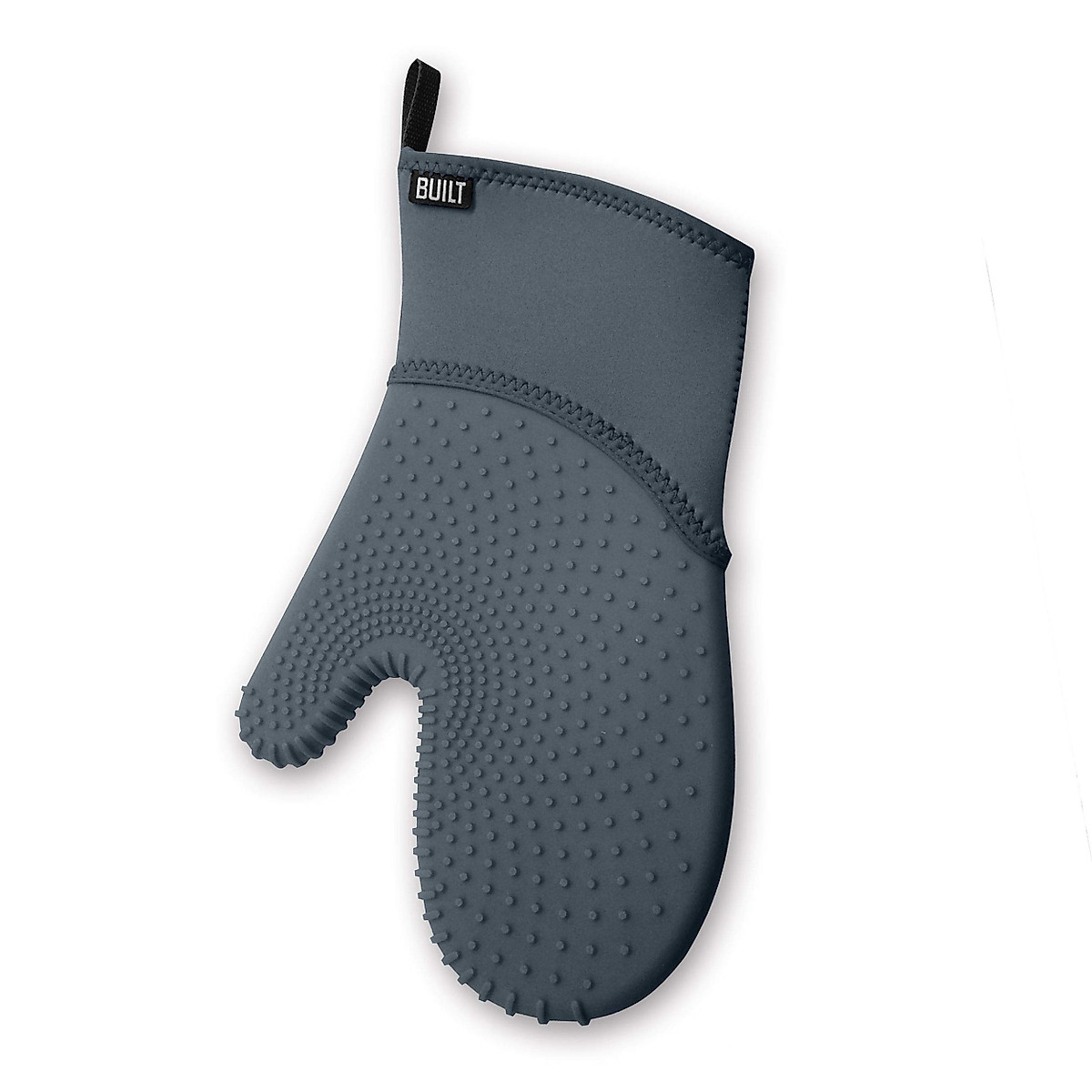 BUILT Neoprene and Silicone Ultimate Grip 12.5 Inch Oven Mitt Gray 5252339