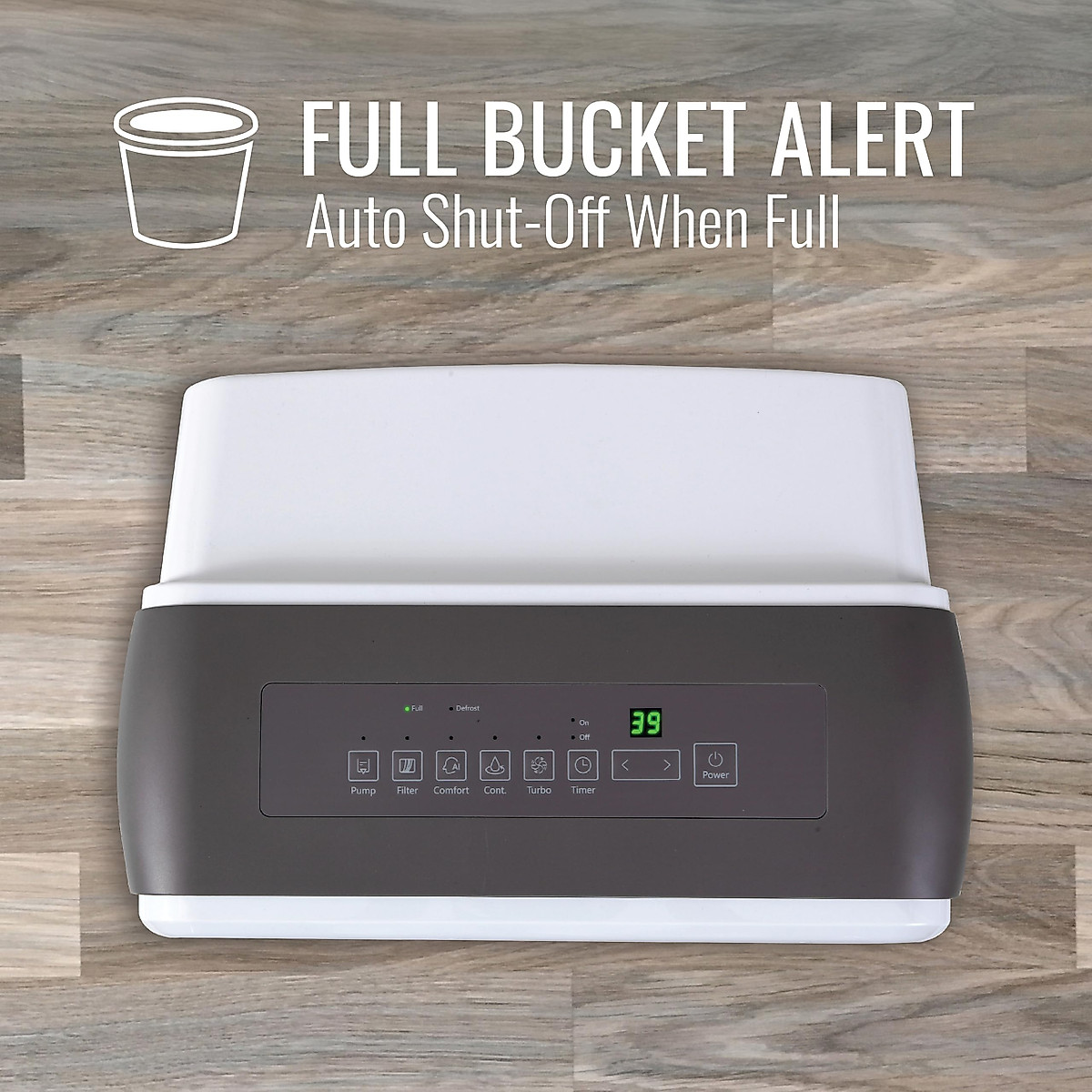 Keystone 50-Pint Portable Dehumidifier for Basement, Garage, Living Room, and Extra Large Rooms up to 4,500 Sq.Ft., 115V, Quiet Dehumidifier for Home and Moisture Absorber with Auto-Shutoff and Timer