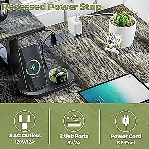 Homieasy L Shaped Computer Desk with Storage File Drawer, Reversible Home Office Desk with Recessed Power Strip and Led Strip, Corner Gaming Desk Work Study Table with Monitor Stand, Black Oak