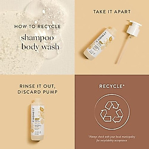 The Honest Company 2-in-1 Cleansing Shampoo + Body Wash | Gentle for Baby | Naturally Derived, Tear-free, Hypoallergenic | Citrus Vanilla Refresh, 18 fl oz