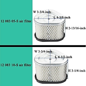 Panari GY20661 L110 Air Filter for John LT160 LX266 M145944 Lawn Mower Parts Kohler CV13S CV16S CV460 CV490 12 083 10-S 12 083 16 with Oil Filter Maintence Kit