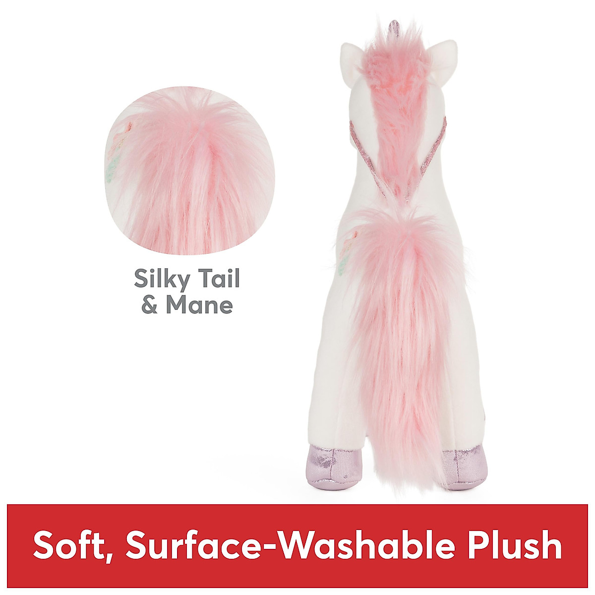 GUND Lily Rose Unicorn Stuffed Animal Plush Toy for Ages 1 and Up, White, 15”