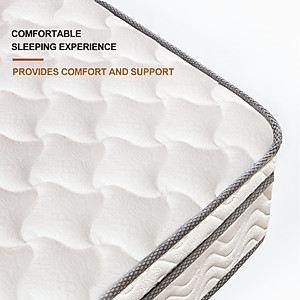 Hotkid,Queen Mattres, 12 Inch Hybrid Queen Mattresses in a Box, Memory Foam and Pocket Springs,Soft and Comfortable Medium Firm Mattress, Pressure Relief,Cool and Breathable