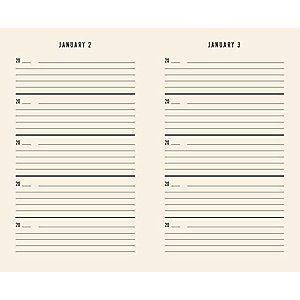 Canvas One Line a Day: A Five-Year Memory Book (Yearly Memory Journal and Diary, Natural Canvas Cover)