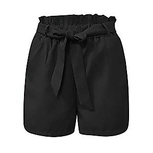 New Bow Shorts, Thenlian Fashion 2019 Woman Fashion Shorts Sexy Summer Woman Short Pants(M, Black)